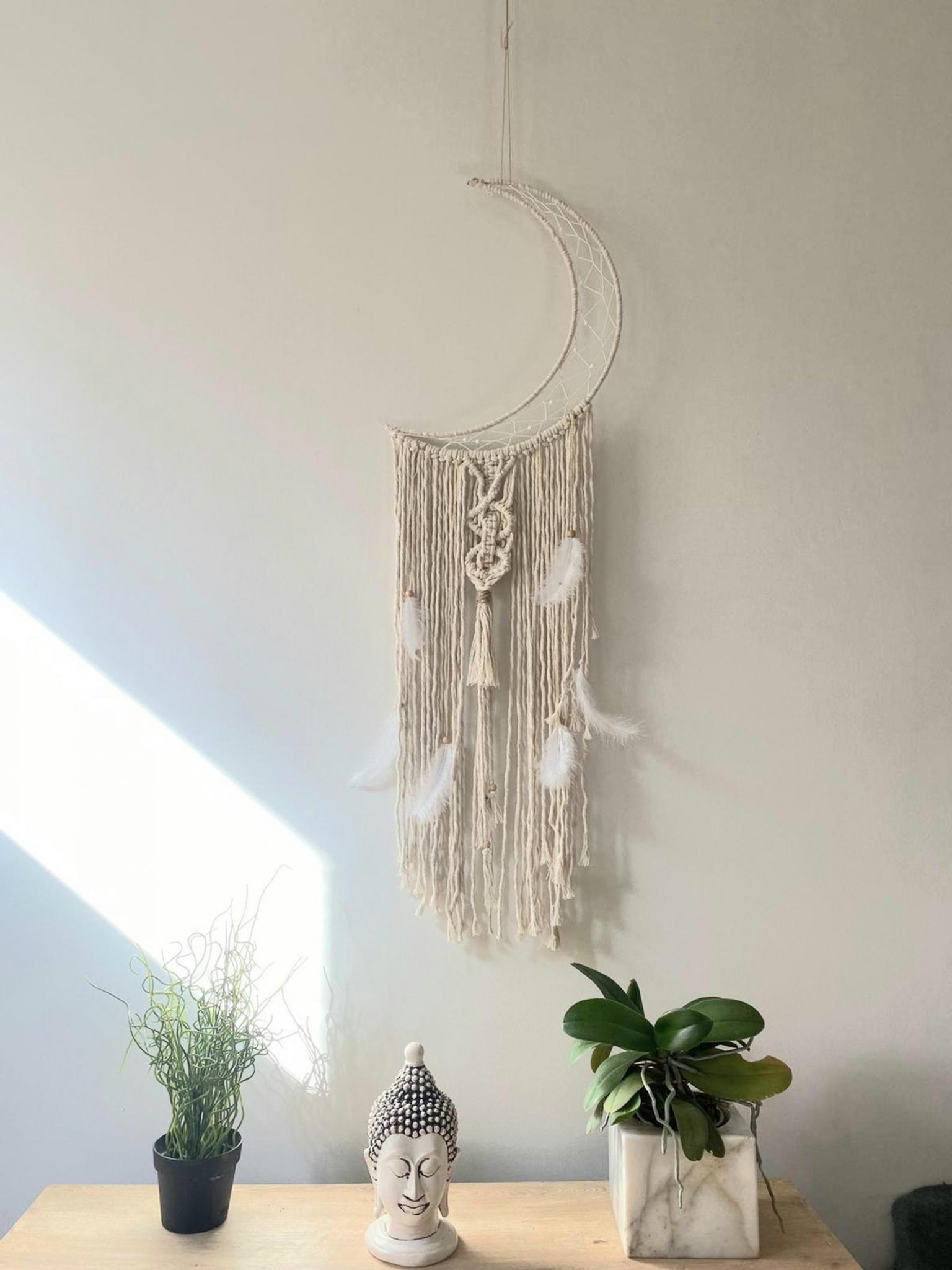 Makrome Duvar Dekoru-Duvar Süsü | Hilal - Bohem Shop